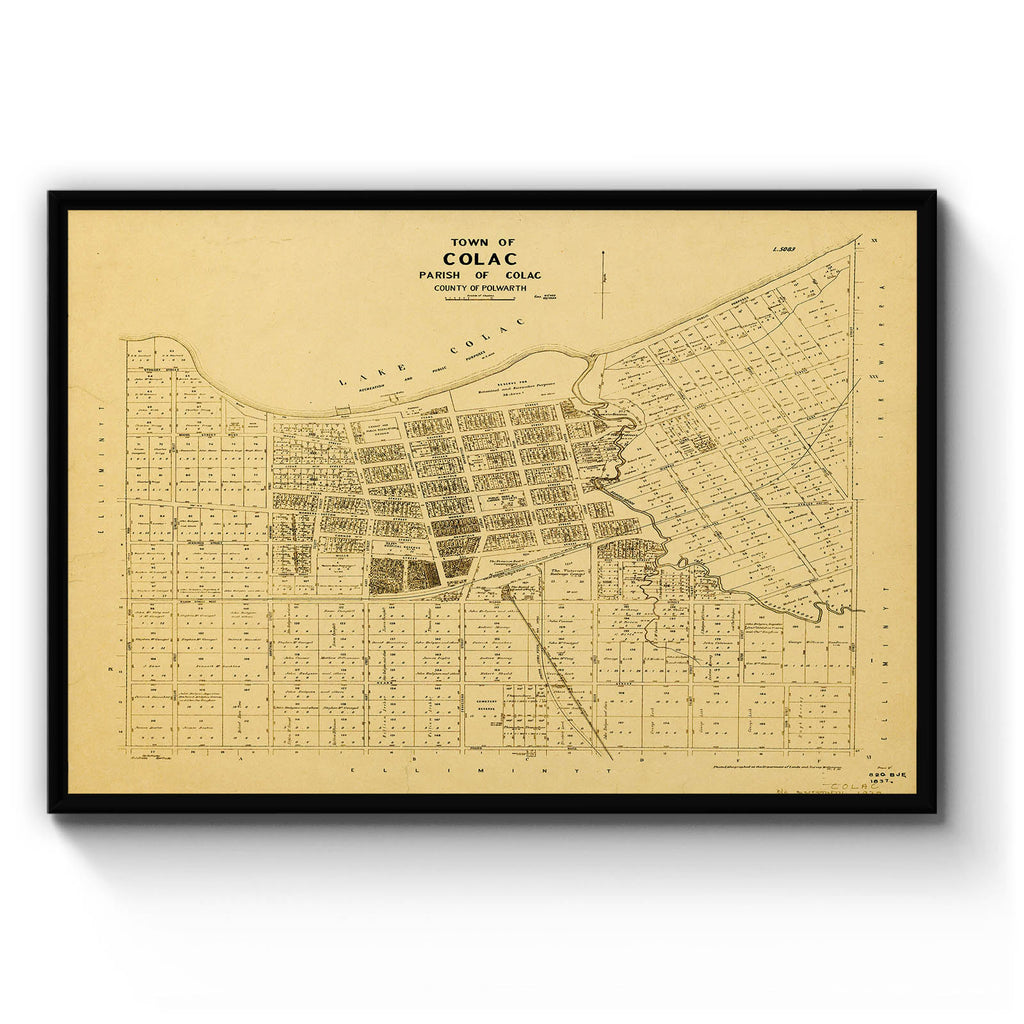 Colac, Victoria Vintage Maps