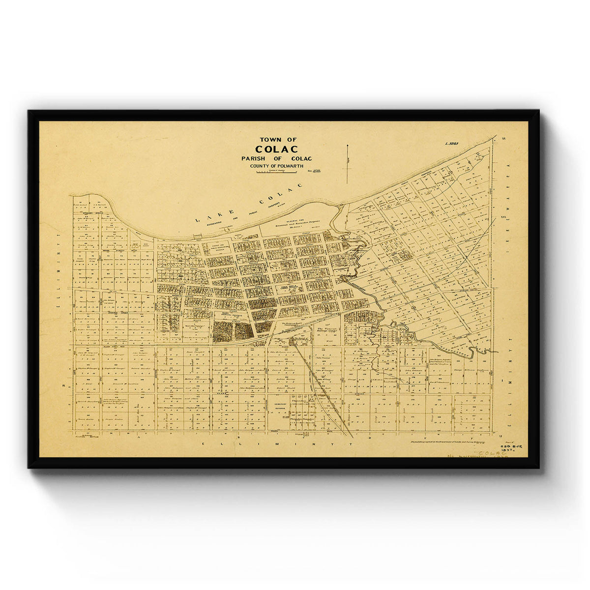 Colac, Victoria Australia Vintage Map #7 (1930) – Vintage Maps