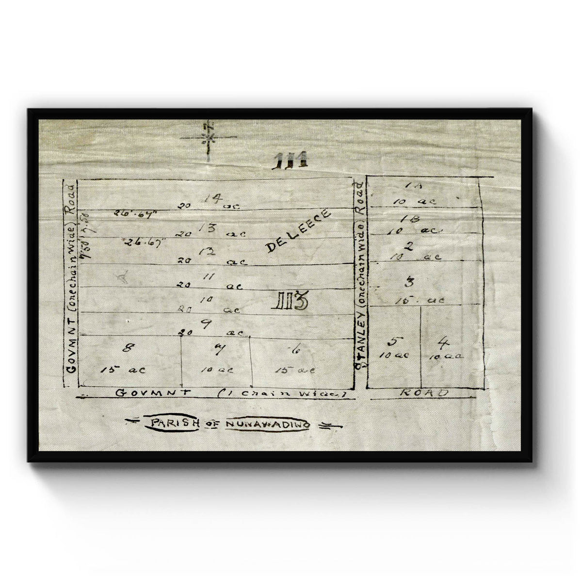Nunawading, Victoria Australia Vintage Map #9 (18--?) – Vintage Maps