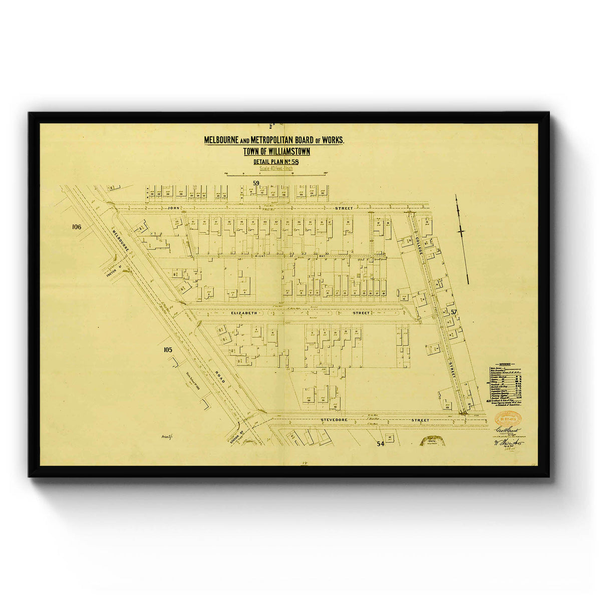 Williamstown, Victoria Australia Vintage Map #11 (1905) – Vintage Maps