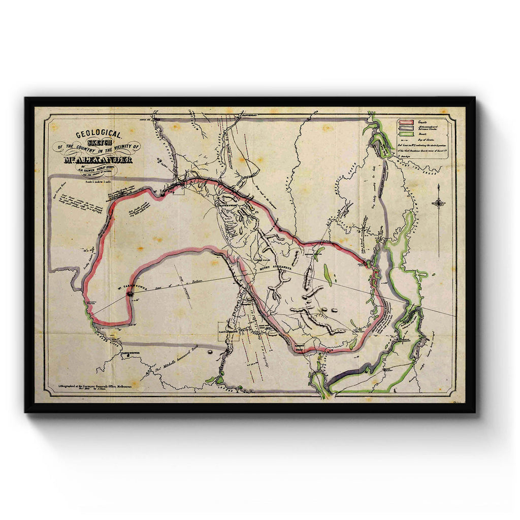 Harcourt, Victoria Vintage Maps