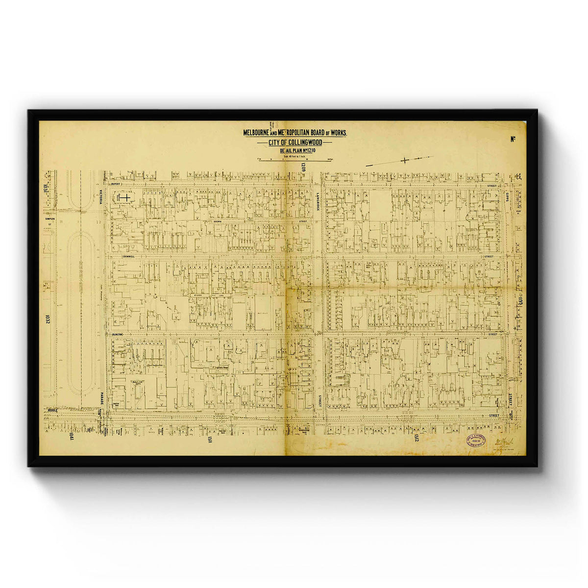Collingwood, Victoria Australia Vintage Map #26 (1899) – Vintage Maps