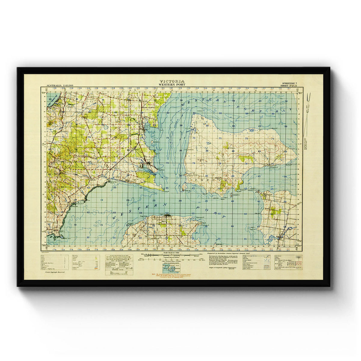 French Island, Victoria Australia Vintage Map #6 (1939) – Vintage Maps