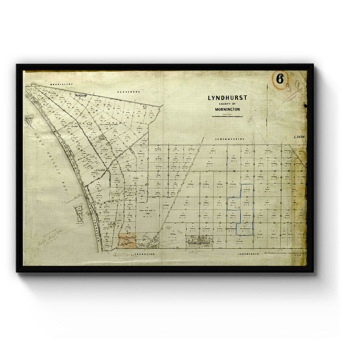 Carrum, Victoria Australia Vintage Map #3 (1885) – Vintage Maps