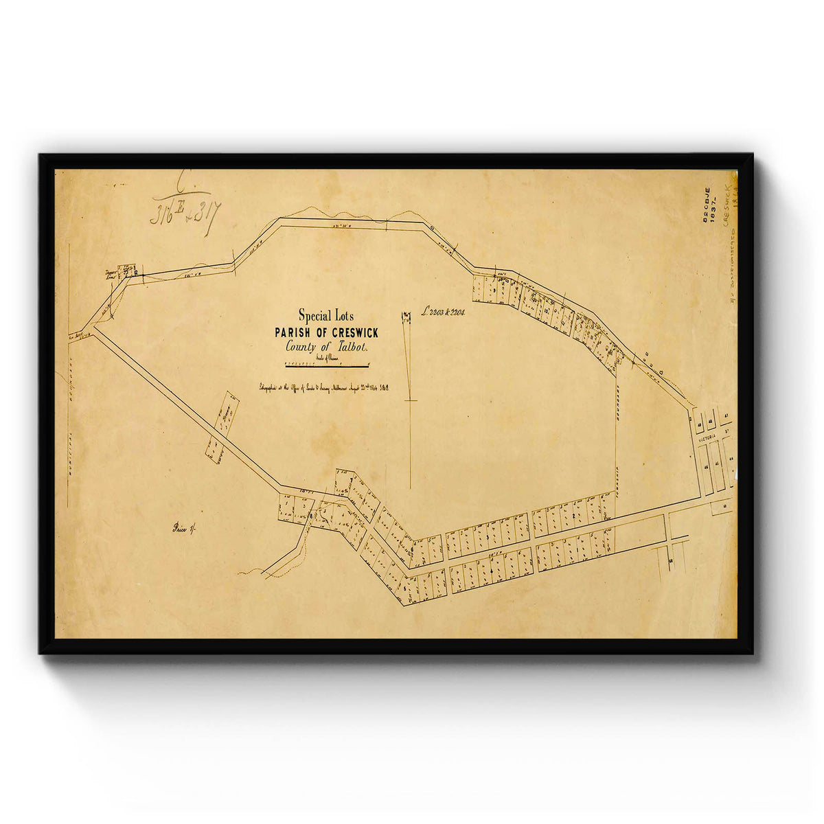 Creswick, Victoria Australia Vintage Map #4 (1864) – Vintage Maps