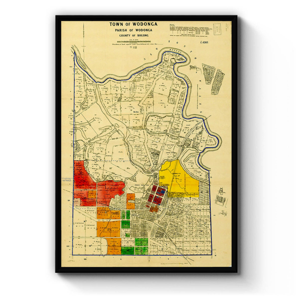 Wodonga, Victoria Australia Vintage Map #6 (1935) – Vintage Maps