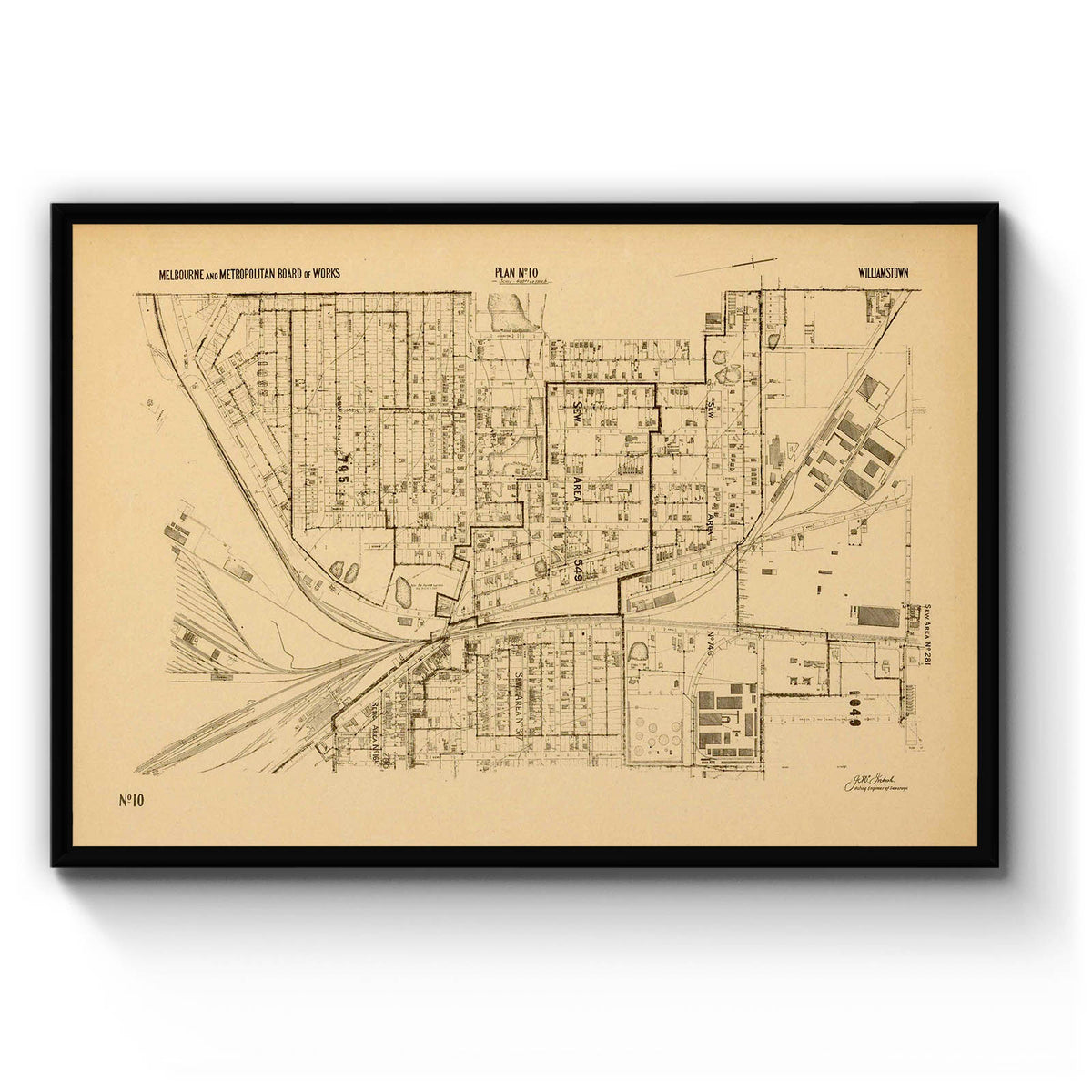 Williamstown, Victoria Australia Vintage Map #19 (1933?) – Vintage Maps