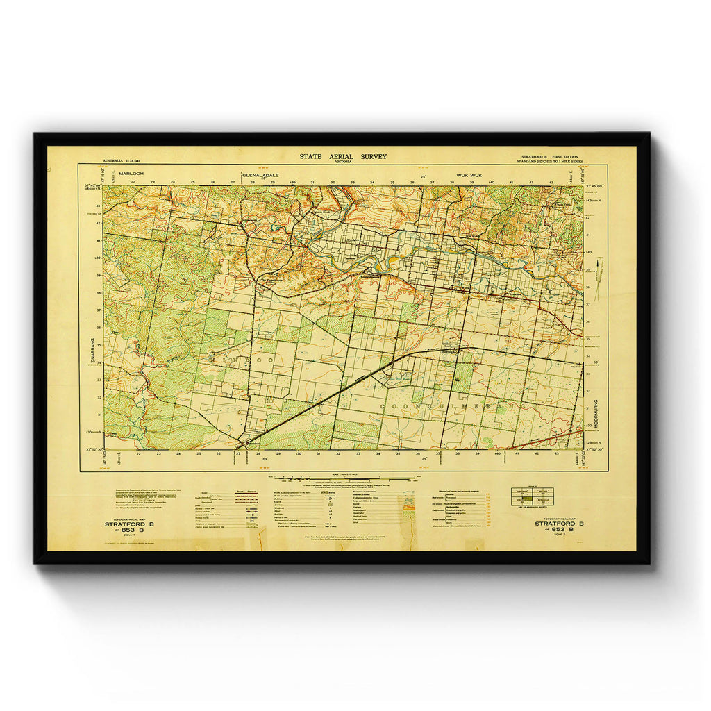Stratford, Victoria Vintage Maps