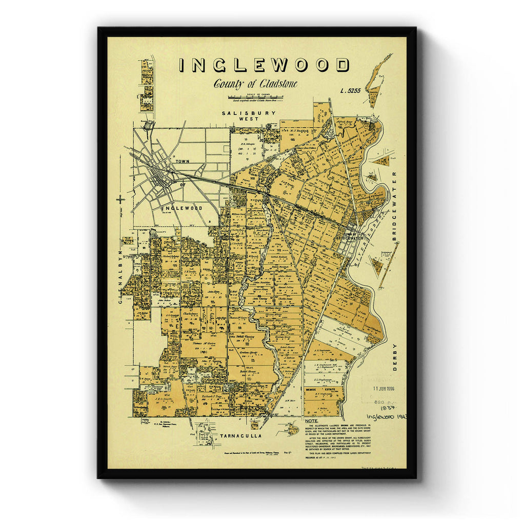 Bridgewater, Victoria Vintage Maps