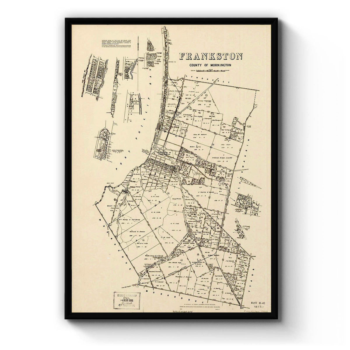 Frankston, Victoria Australia Vintage Map #28 (1960) – Vintage Maps