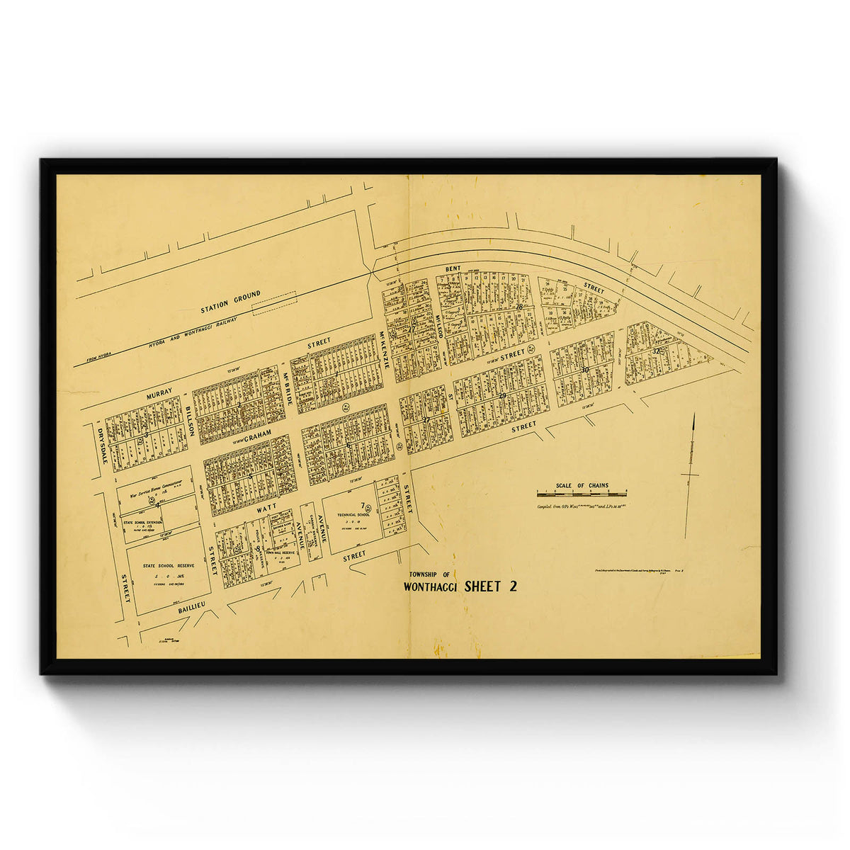 Wonthaggi, Victoria Australia Vintage Map #11 (1927) – Vintage Maps