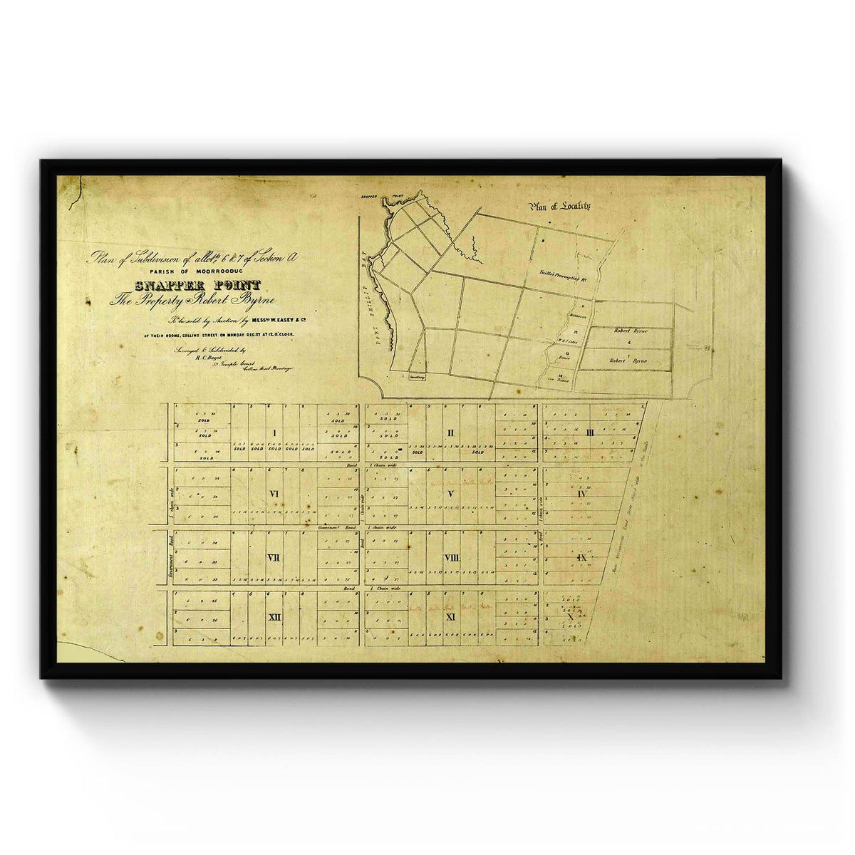 Mornington, Victoria Australia Vintage Map #94 (185-?) – Vintage Maps