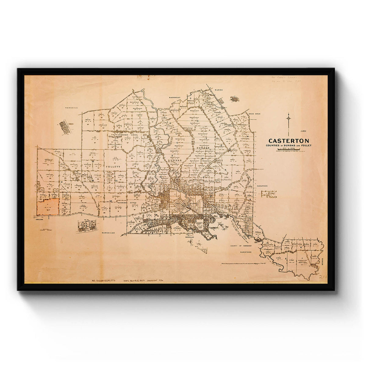 Casterton, Victoria Australia Vintage Map #6 (1936) – Vintage Maps