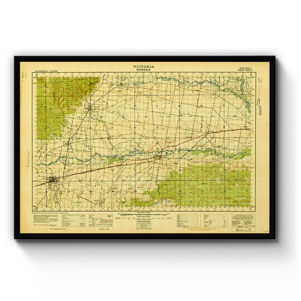 Traralgon, Victoria Australia Vintage Map #4 (1939) – Vintage Maps