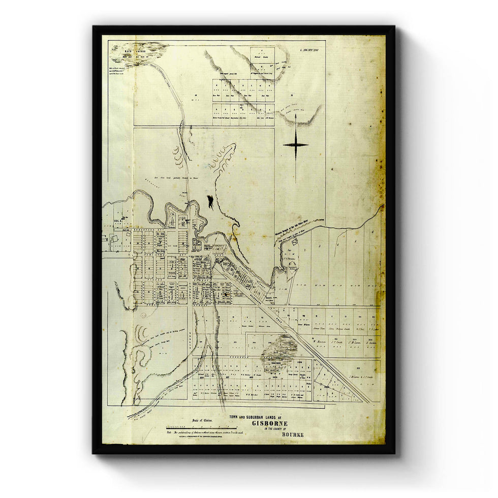 Gisborne, Victoria Vintage Maps