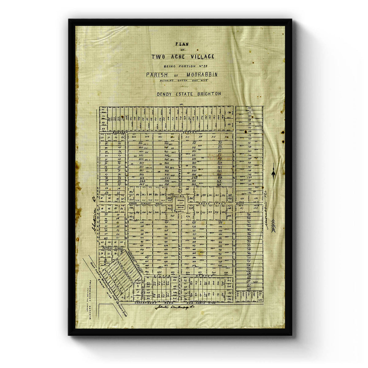 Cheltenham, Victoria Australia Vintage Map #1 (18--?) – Vintage Maps