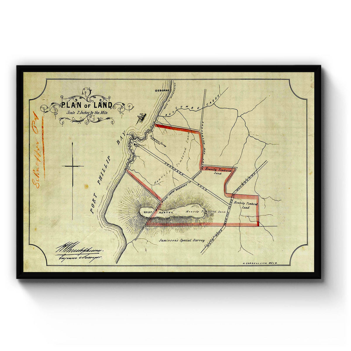 Mount Martha, Victoria Australia Vintage Map #9 (186-?) – Vintage Maps