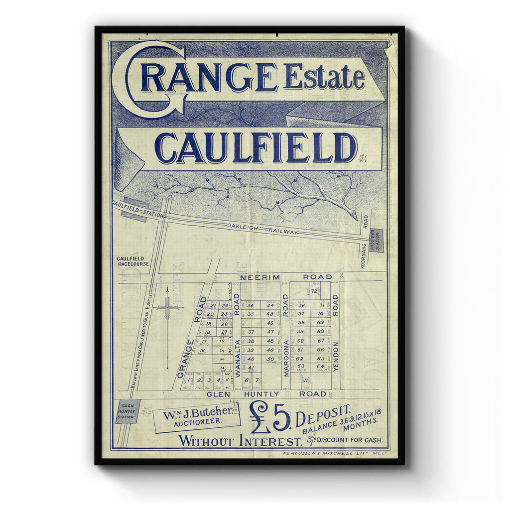 Caulfield Vintage Real Estate Maps – Vintage Maps