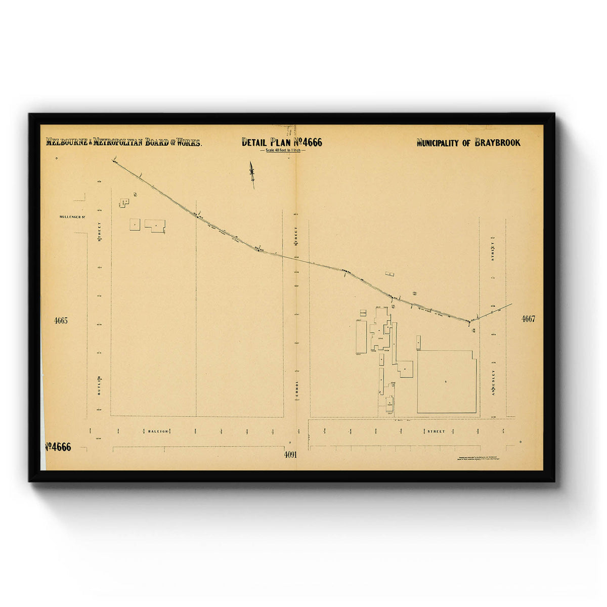 Braybrook, Victoria Australia Vintage Map #30 (194-?) – Vintage Maps