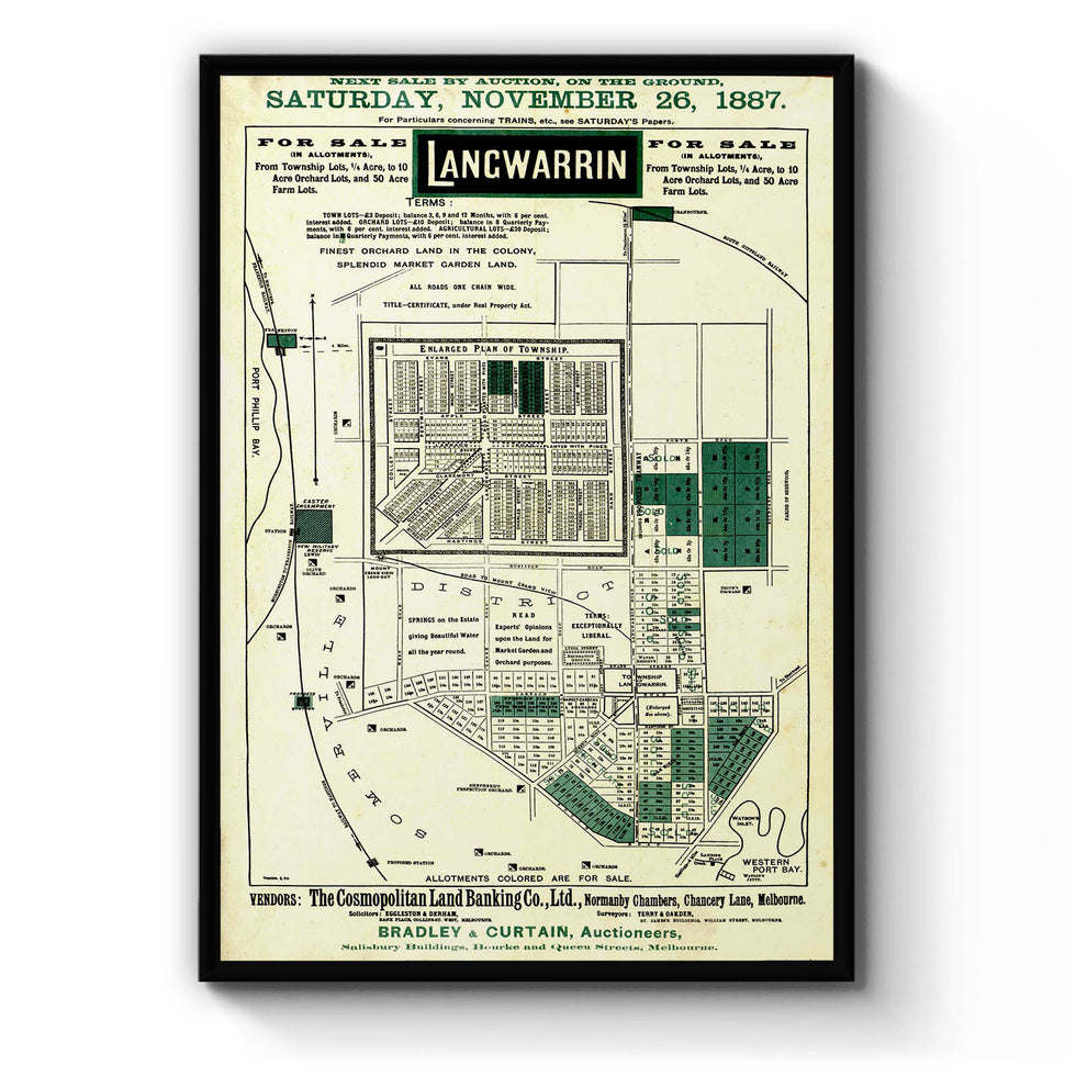 Langwarrin, Victoria Vintage Maps
