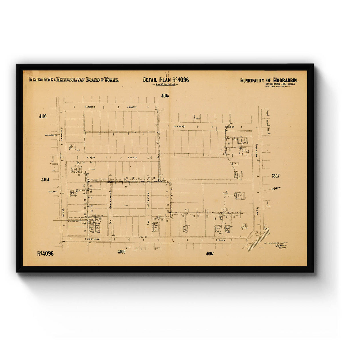 Hampton, Victoria Australia Vintage Map #8 (1938) – Vintage Maps