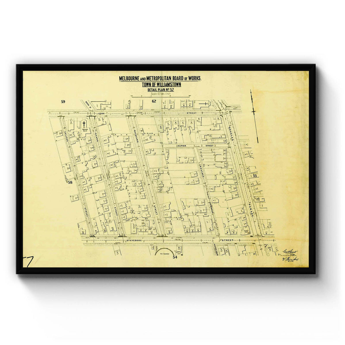 Williamstown, Victoria Australia Vintage Map #16 (1905) – Vintage Maps