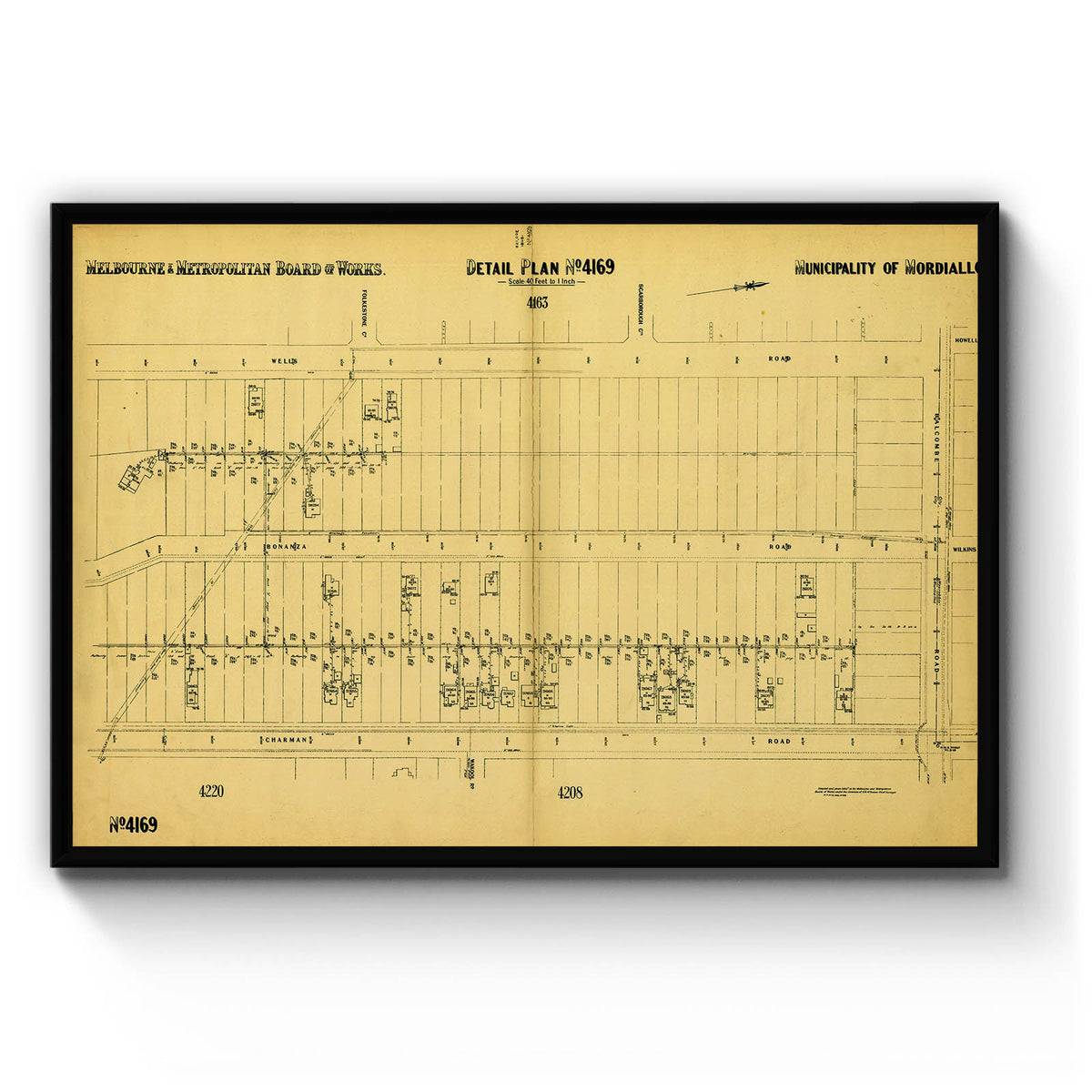 Mordialloc, Victoria Australia Vintage Map #82 (1940) – Vintage Maps