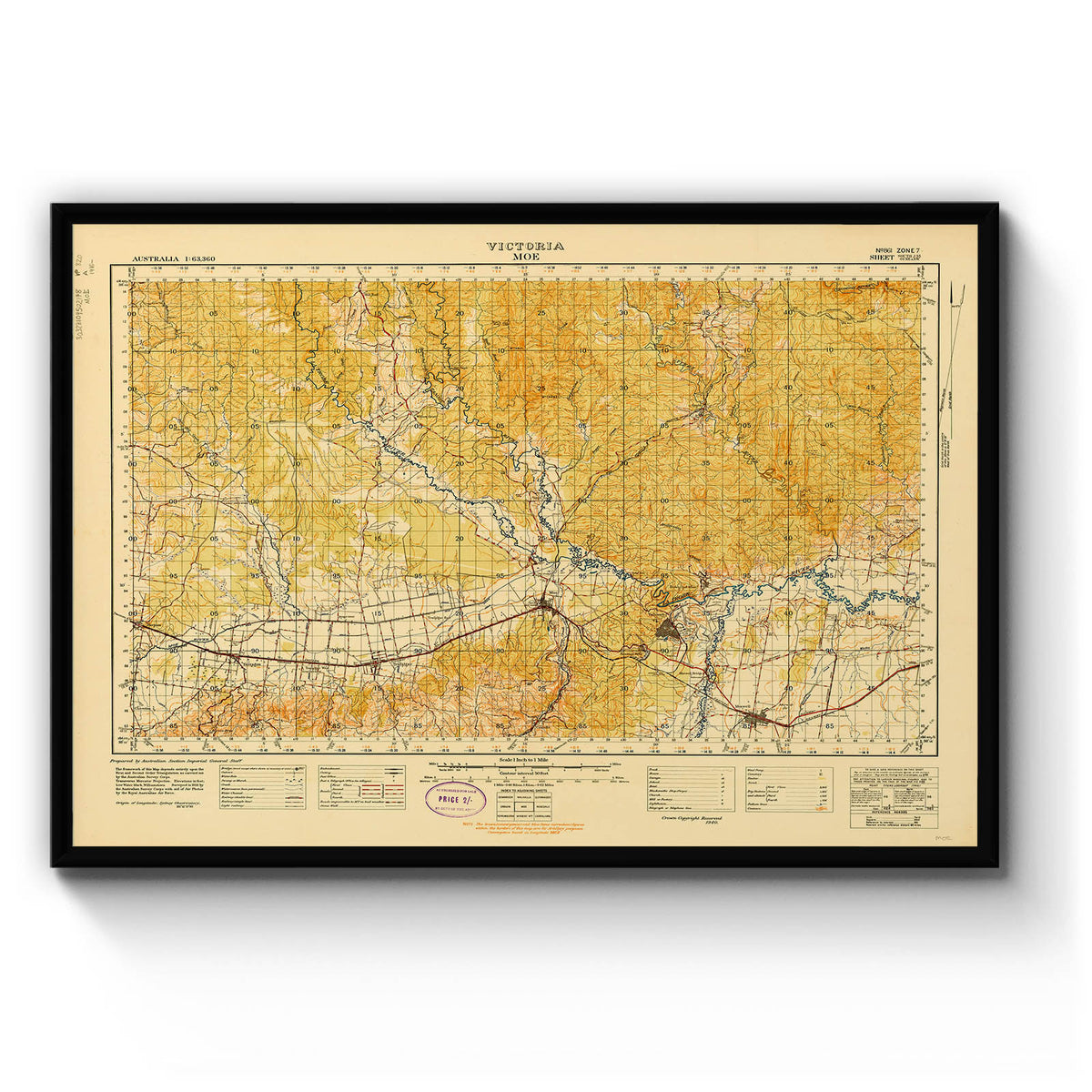 Moe, Victoria Australia Vintage Map #9 (1940) – Vintage Maps