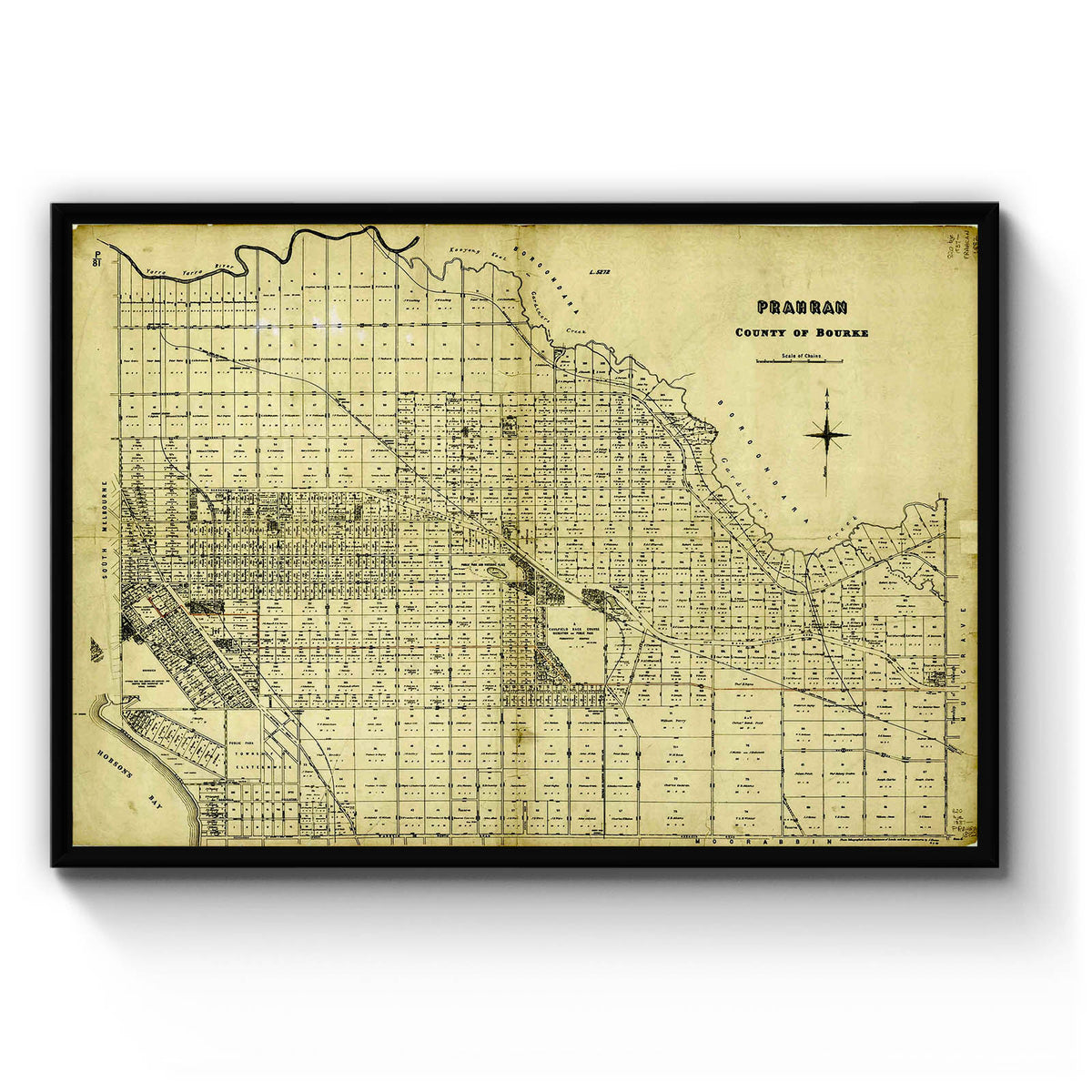 Prahran, Victoria Australia Vintage Map #53 (1897) – Vintage Maps