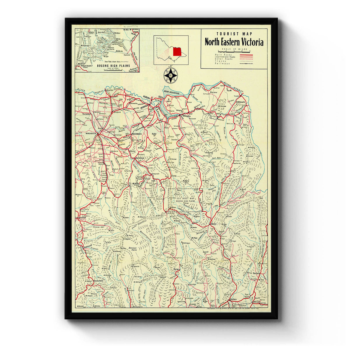 Bogong, Victoria Australia Vintage Map #3 (194-?) – Vintage Maps