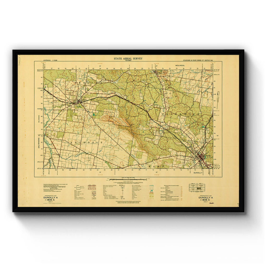 Dunolly, Victoria Vintage Maps