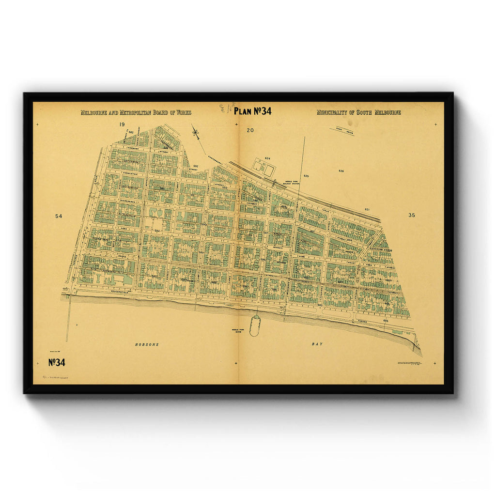Middle Park, Victoria Vintage Maps