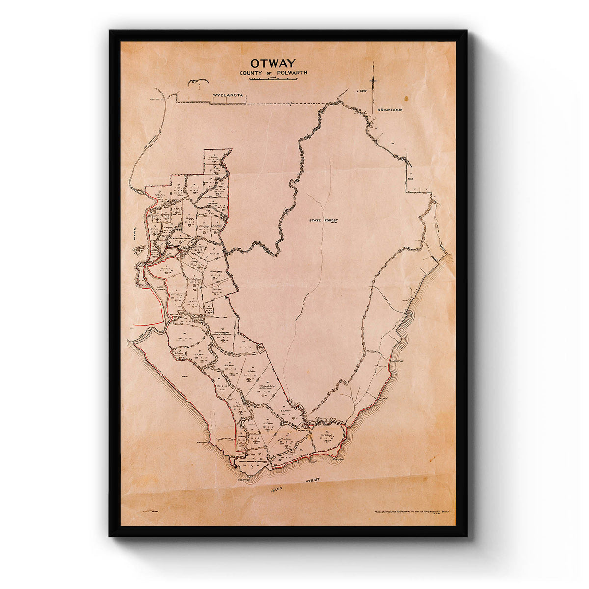 Otway, Victoria Australia Vintage Map #6 (1930) – Vintage Maps