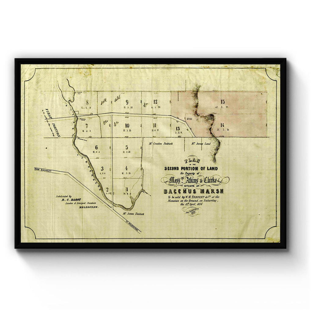 Bacchus Marsh, Victoria Vintage Maps