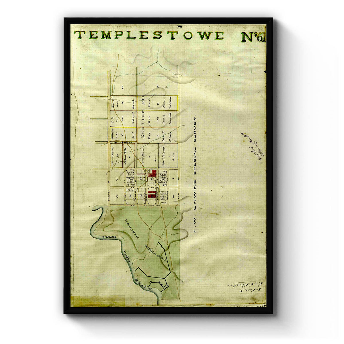 Templestowe, Victoria Australia Vintage Map #7 (185-?) – Vintage Maps
