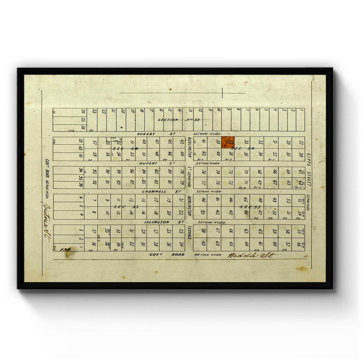 Collingwood, Victoria Australia Vintage Map #13 (185-) – Vintage Maps