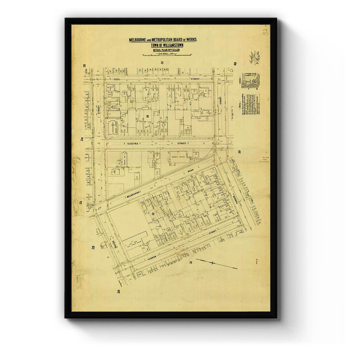 Williamstown, Victoria Australia Vintage Map #9 (1907) – Vintage Maps