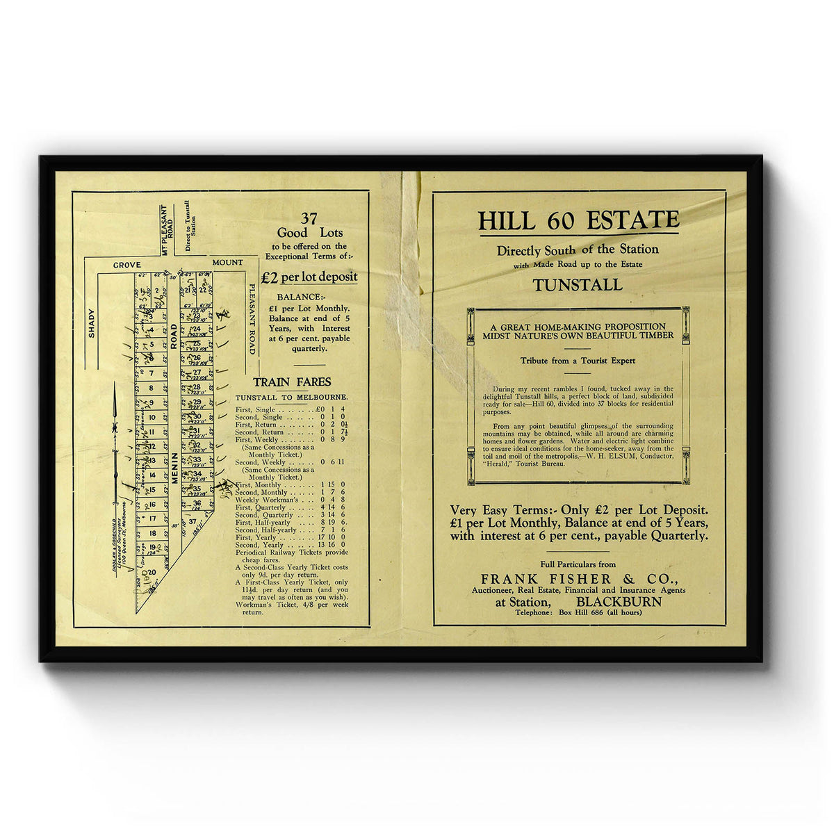 Nunawading, Victoria Australia Vintage Map #13 (1929) – Vintage Maps