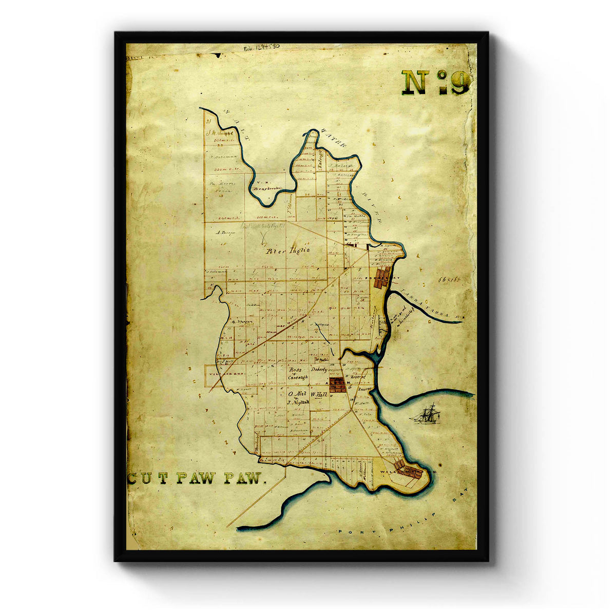 Williamstown, Victoria Australia Vintage Map #24 (18--?) – Vintage Maps