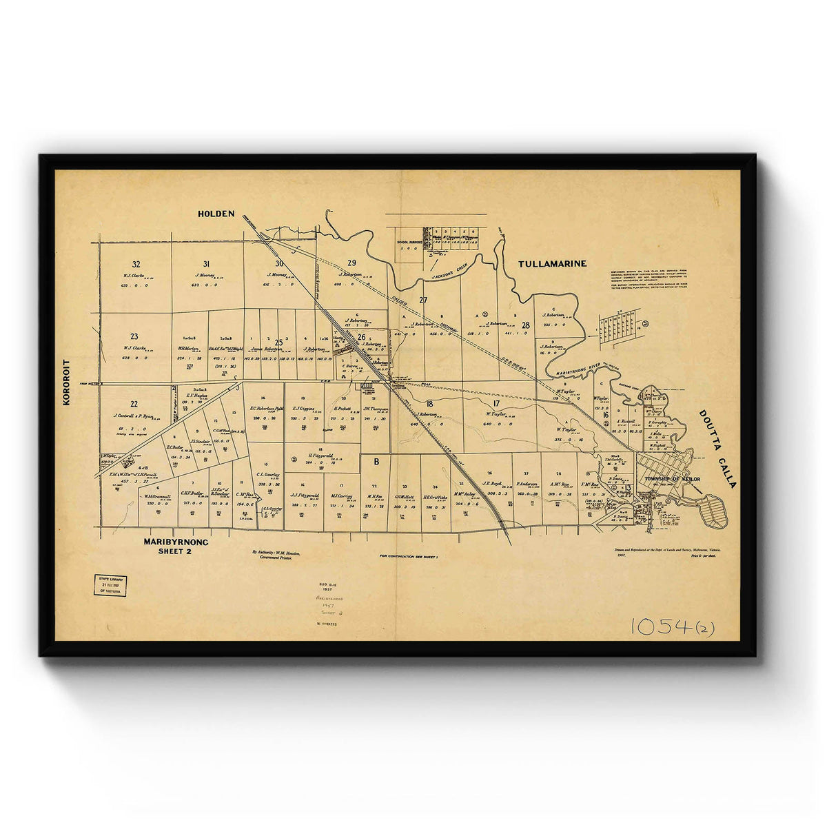 Keilor, Victoria Australia Vintage Map #8 (1957) – Vintage Maps