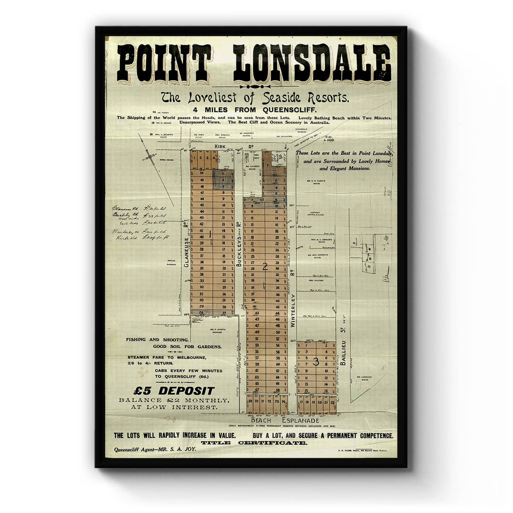 Point Lonsdale, Victoria Vintage Maps