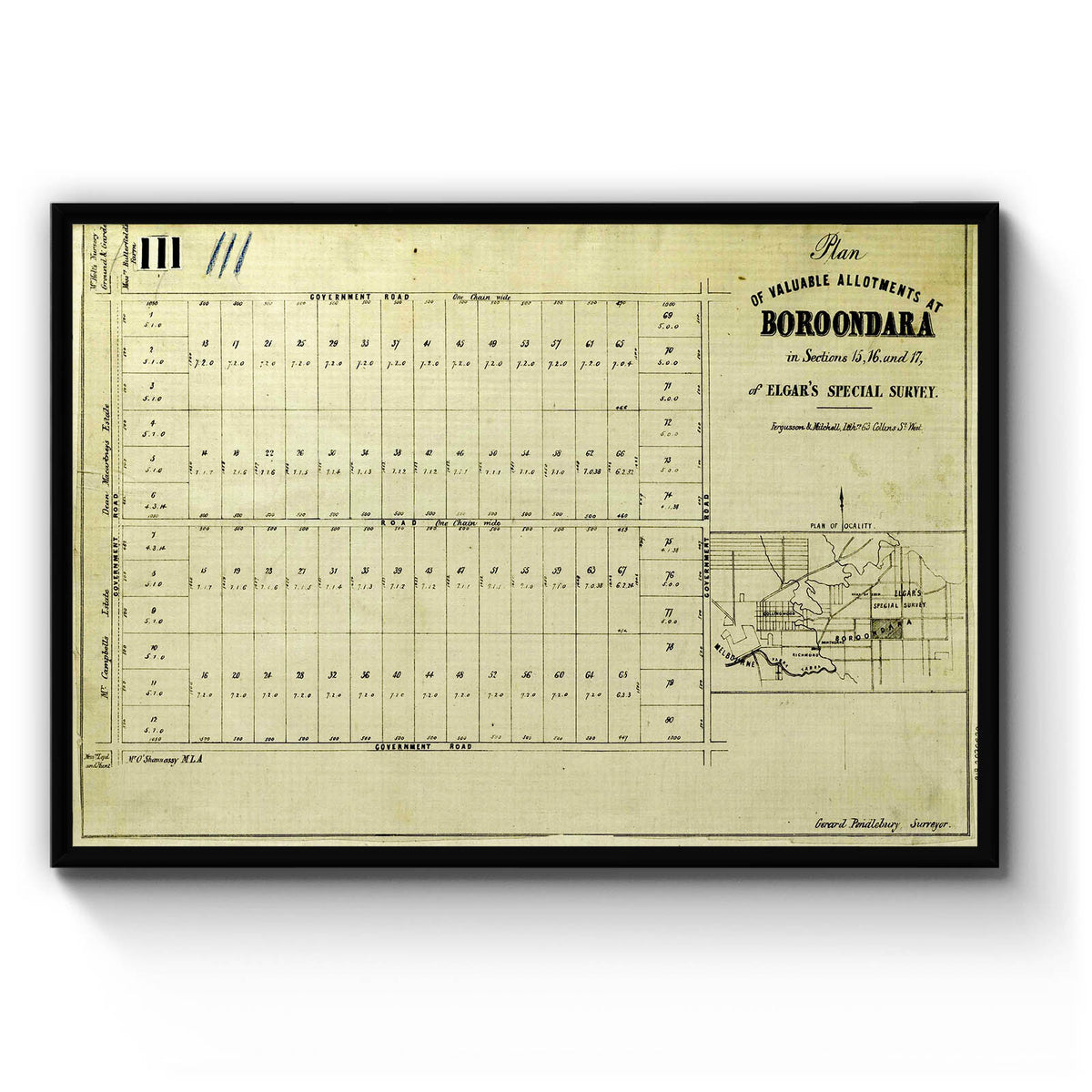 Boroondara, Victoria Australia Vintage Map #3 (188-?) – Vintage Maps