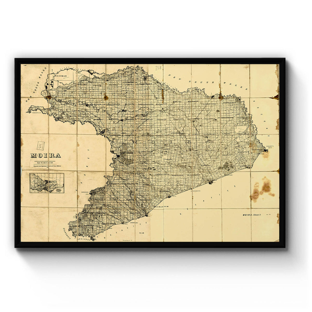 Shepparton, Victoria Australia Vintage Map #16 (1940) – Vintage Maps