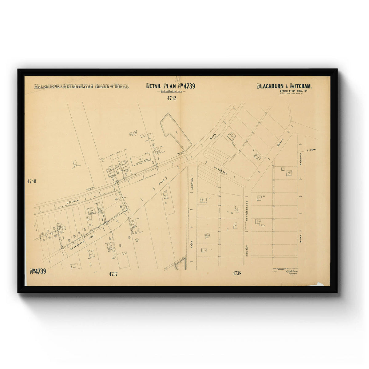 Blackburn, Victoria Australia Vintage Map #6 (1939) – Vintage Maps