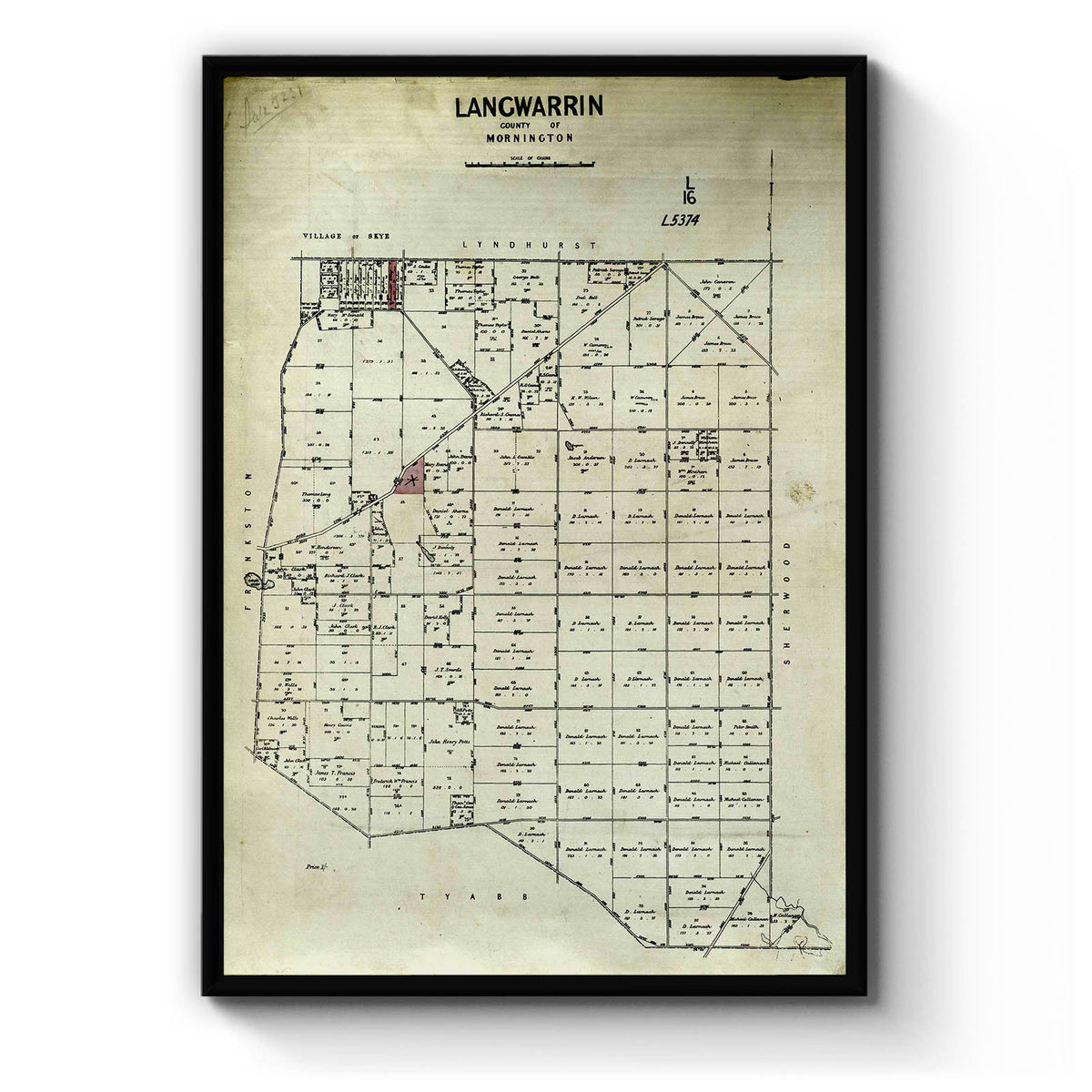 Langwarrin, Victoria Australia Vintage Map #1 (18--?) – Vintage Maps