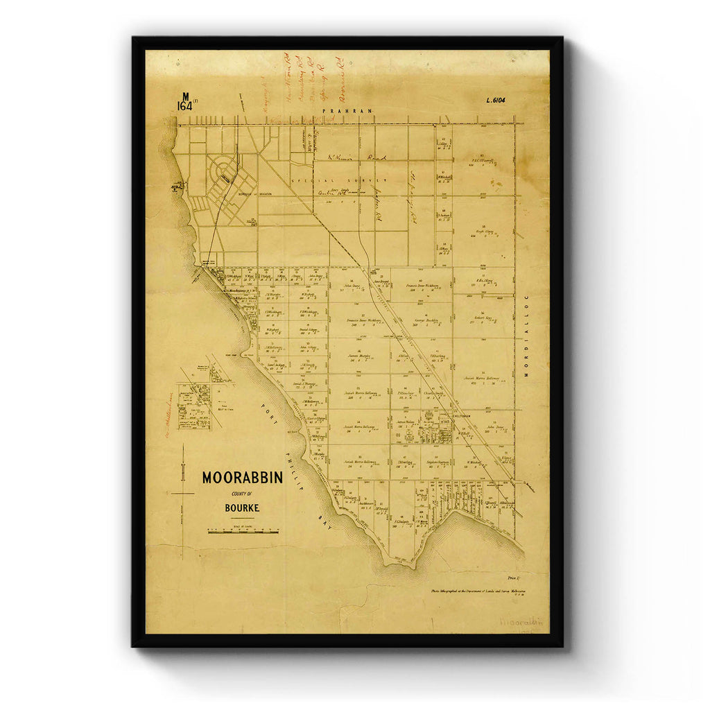 Mentone, Victoria Vintage Maps