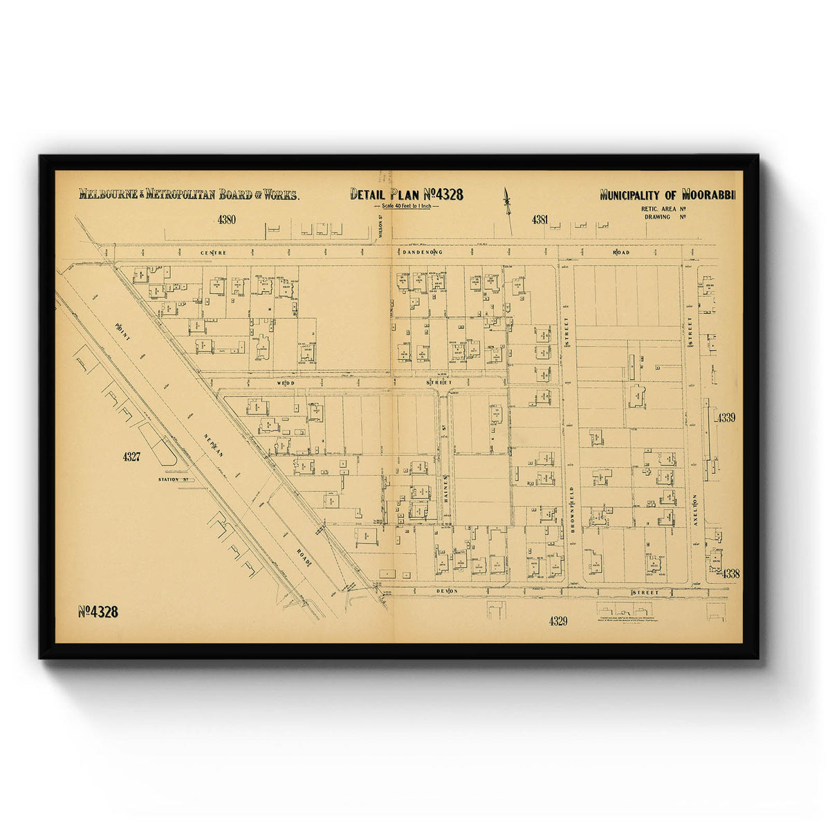 Moorabbin, Victoria Australia Vintage Map #8 (1941) – Vintage Maps