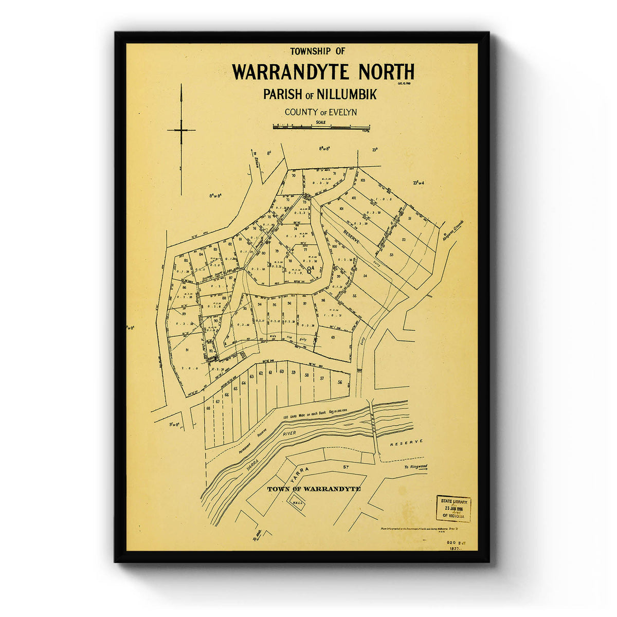 Warrandyte, Victoria Australia Vintage Map #10 (1930) – Vintage Maps