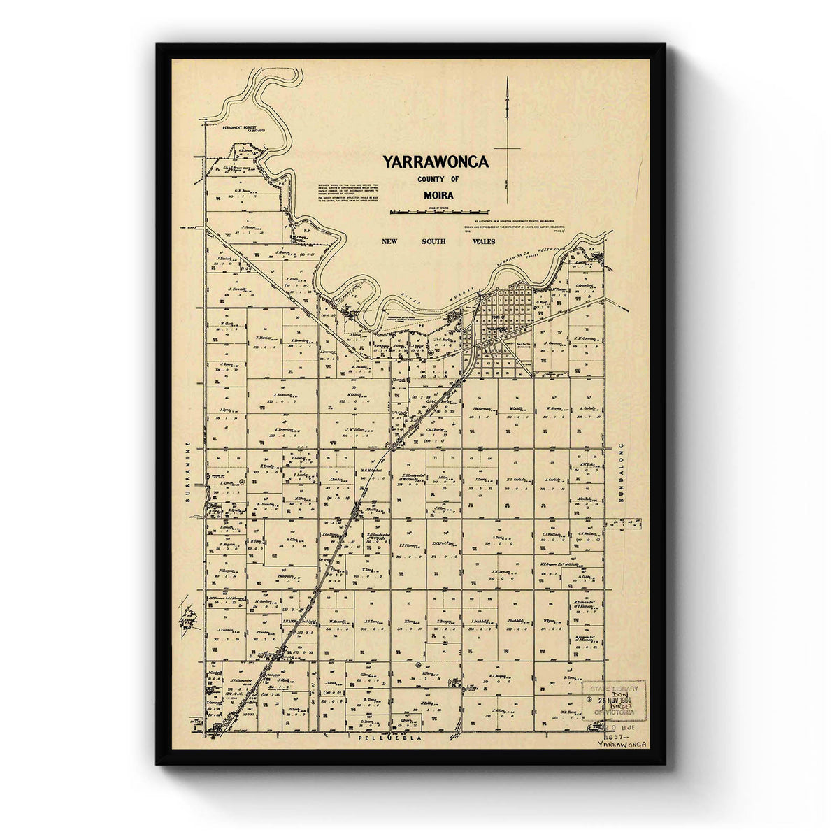 Yarrawonga, Victoria Australia Vintage Map #2 (1958) – Vintage Maps