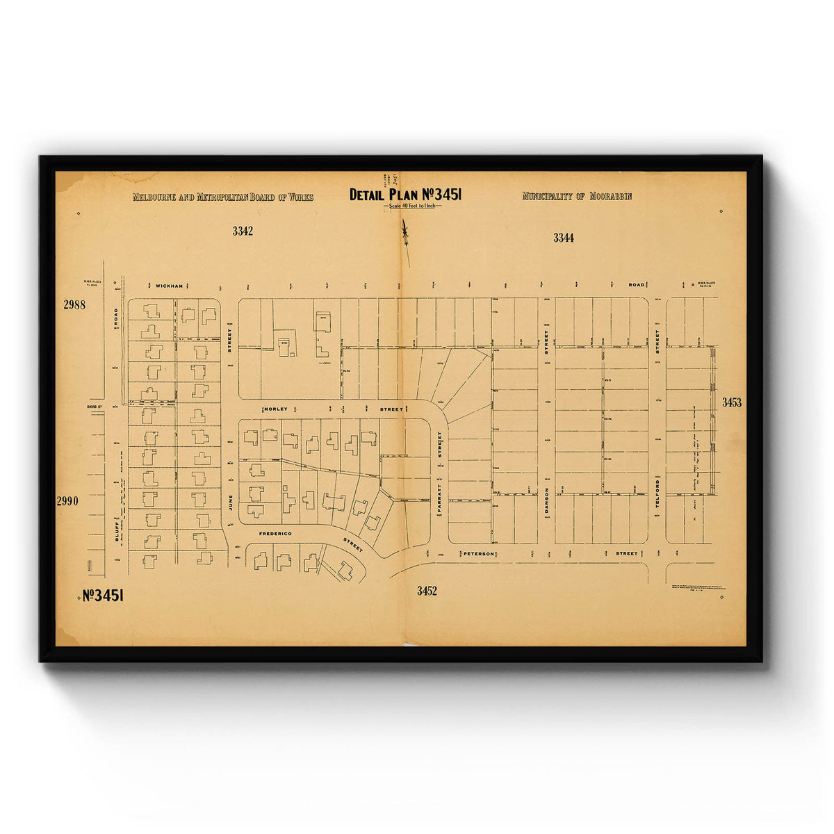 Highett, Victoria Australia Vintage Map #7 (1950) – Vintage Maps